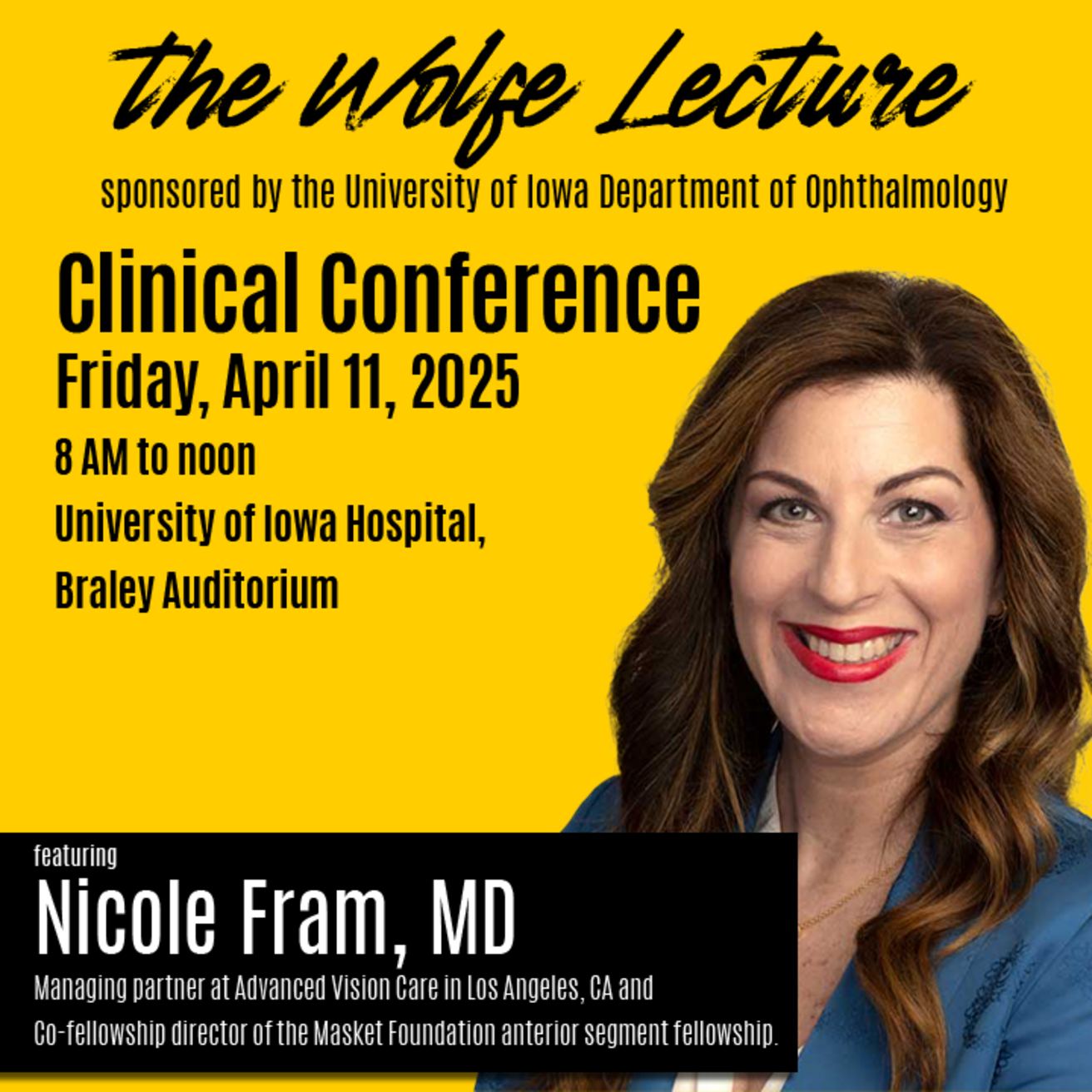 Clinical Conference Lecture Series | Department of Ophthalmology and Visual Sciences - Carver ...